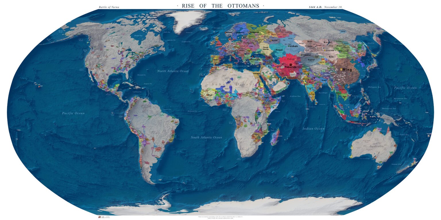 Europe 1444 History Map