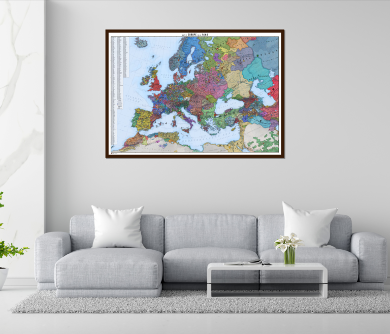 Europe 1444 History Map